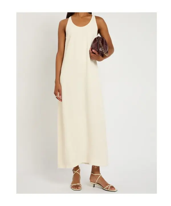 TOTEME Scoop-neck Woven Midi Dress