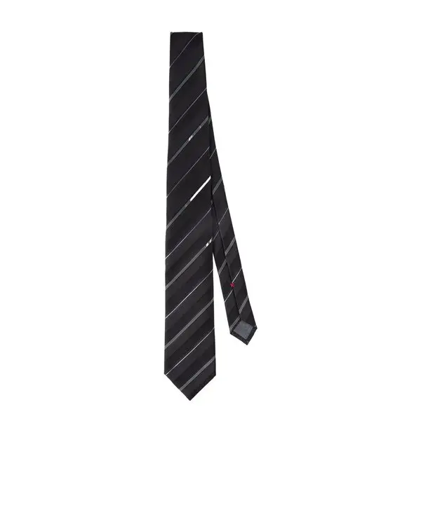 Brunello Cucinelli Striped Silk Tie