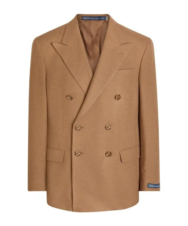 Polo Ralph Lauren Double-breasted Camel Hair Blazer