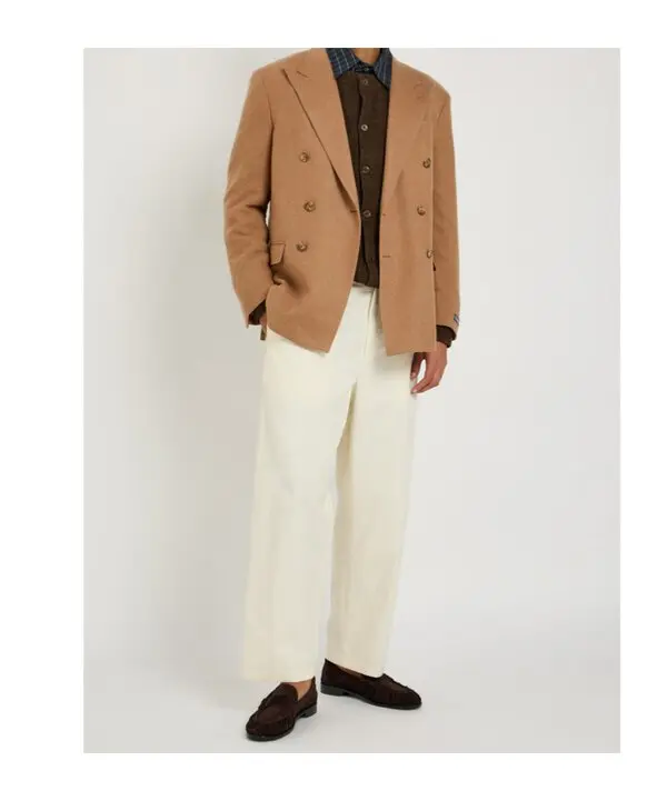 Polo Ralph Lauren Double-breasted Camel Hair Blazer