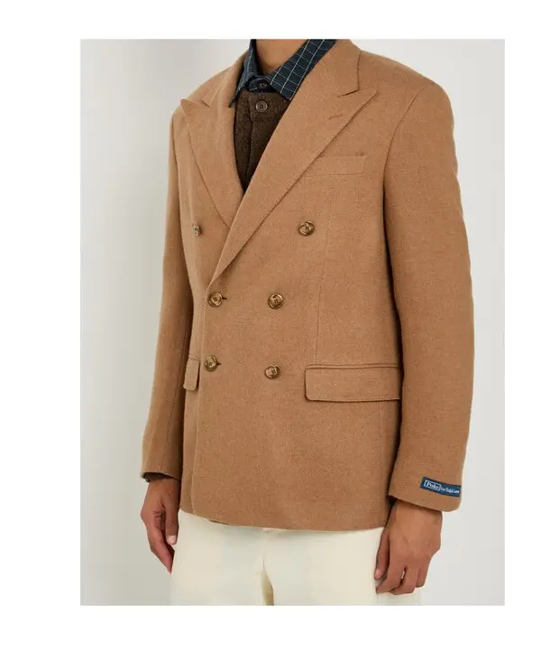 Polo Ralph Lauren Double-breasted Camel Hair Blazer