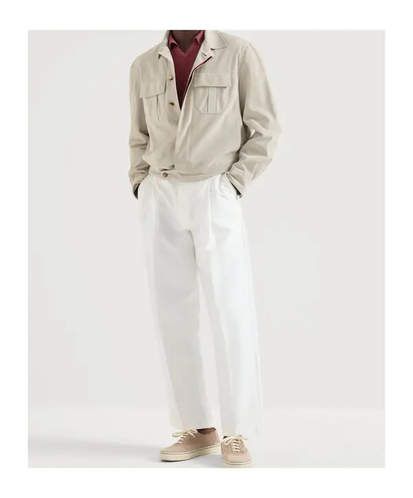 Brunello Cucinelli Fine-knitted Ribbed Polo Shirt