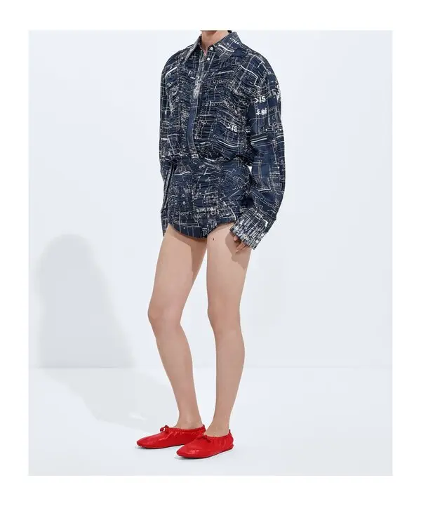Bottega Veneta Printed Silk Twill Body
