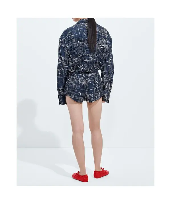 Bottega Veneta Printed Silk Twill Body