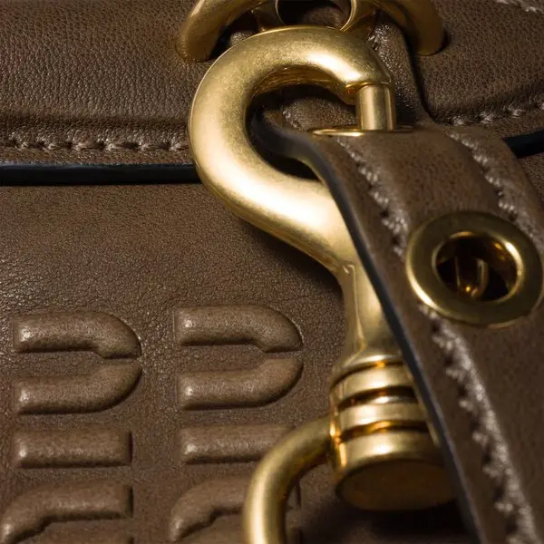 Miu Miu Aventure Nappa Leather Top-handle Bag - Tundra