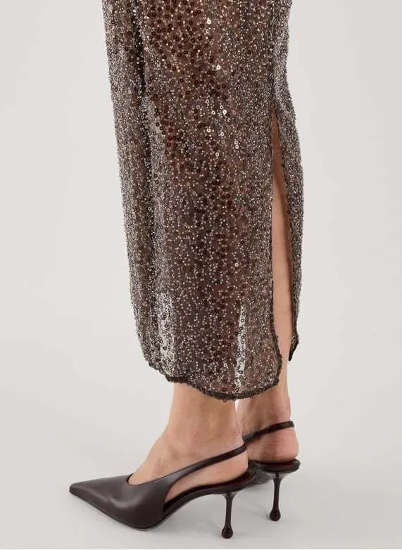 JIMMY CHOO Open-back Pointed Toe High-heeled Sandals