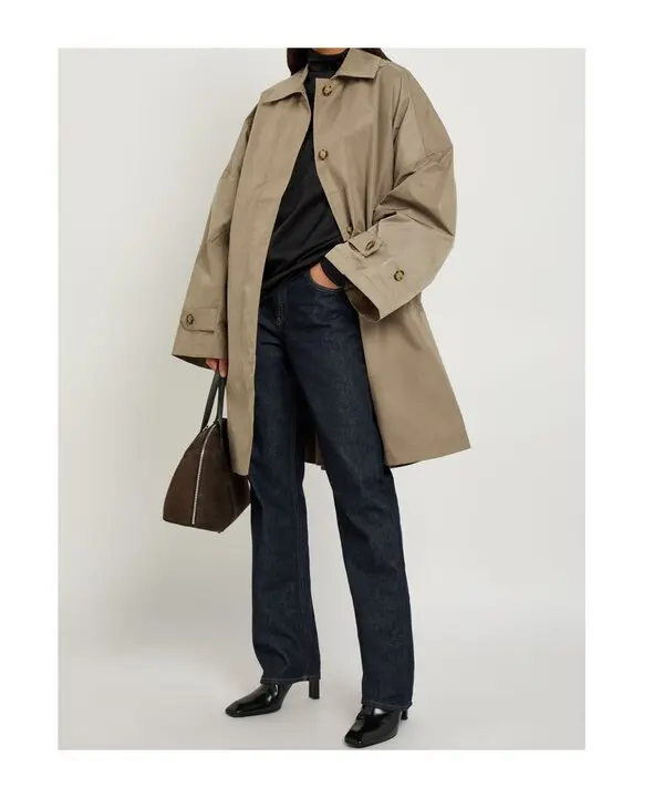 TOTEME Taffeta Coat - Nude