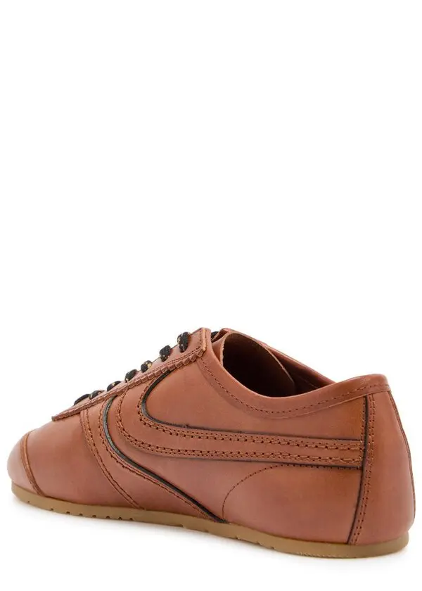 Dries Van Noten Dustin Panelled Leather Sneakers