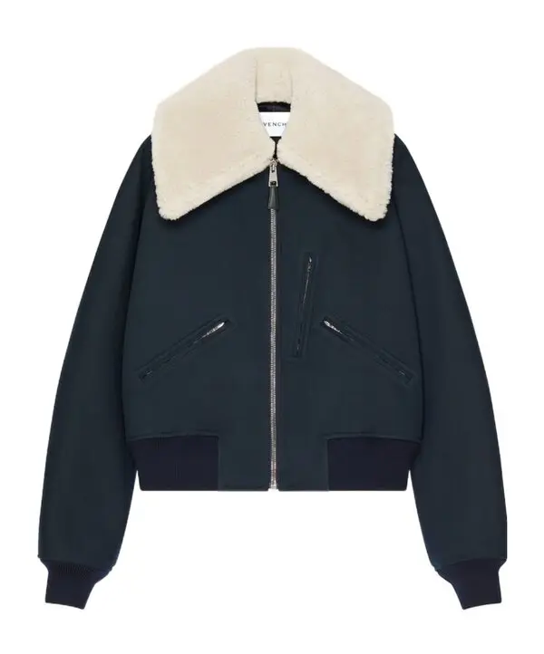 Givenchy Bomber Jacket With Shearling Collar