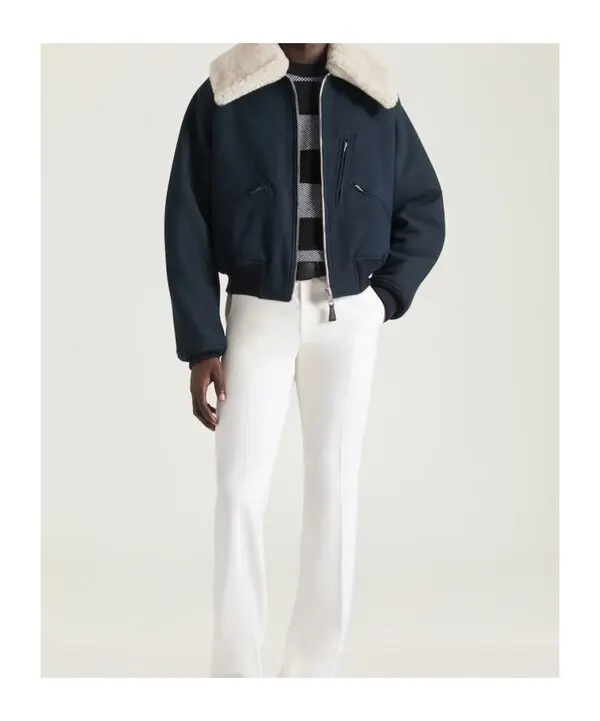 Givenchy Bomber Jacket With Shearling Collar