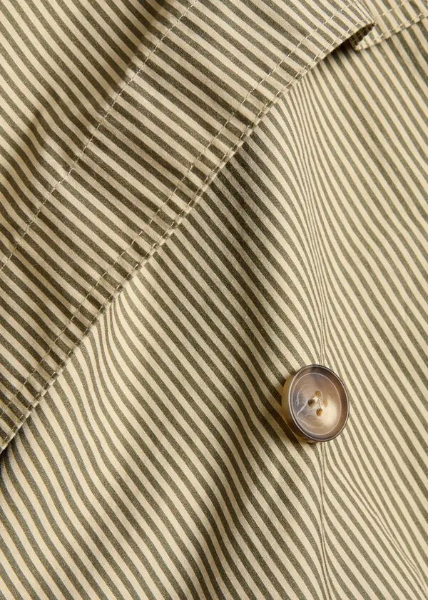 Isabel Marant Étoile Striped Belted Cotton Jacket