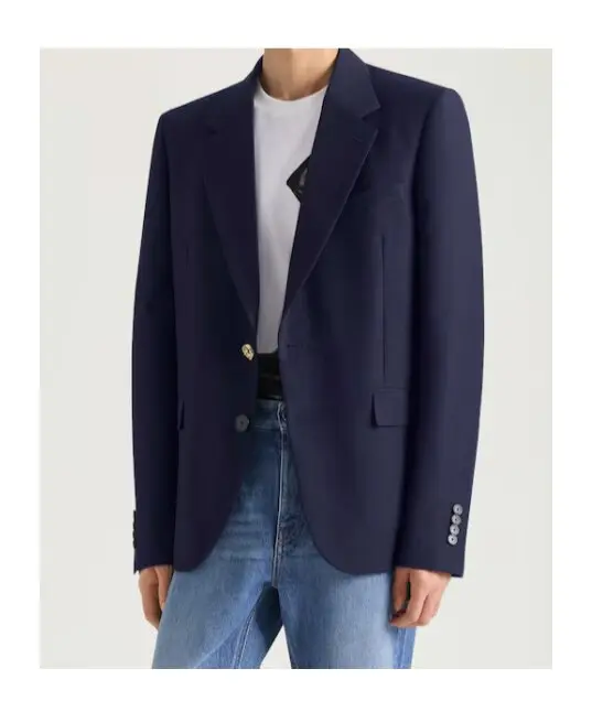 Givenchy Single-breasted Blazer In Wool And Mohair