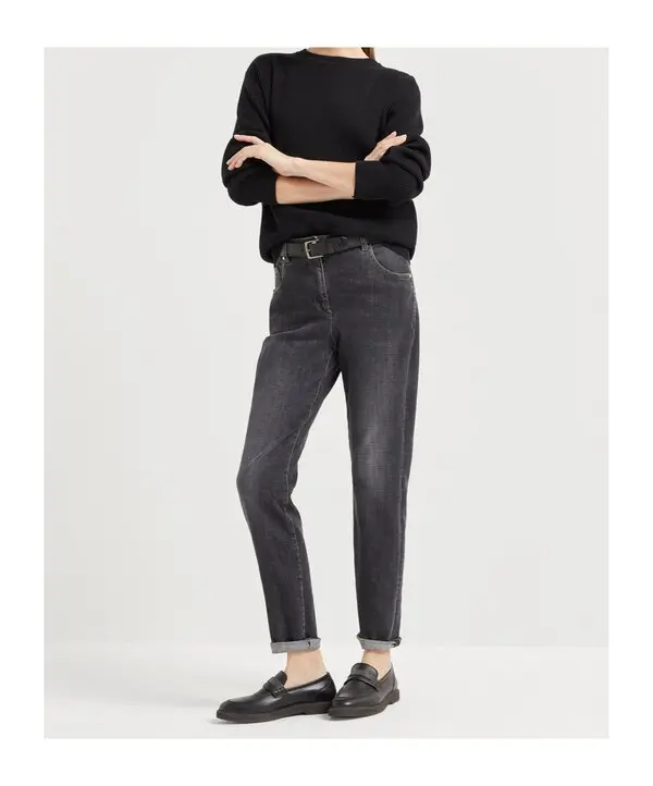 Brunello Cucinelli Cotton Ribbed Crew Neck Sweater