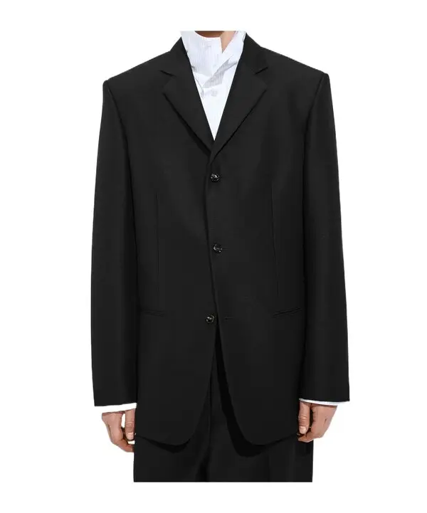 Bottega Veneta Mohair And Wool Jacket - Double Black