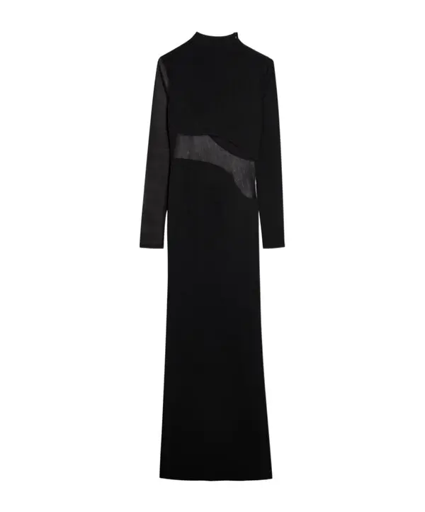 Alaïa Panelled Mesh Maxi Dress