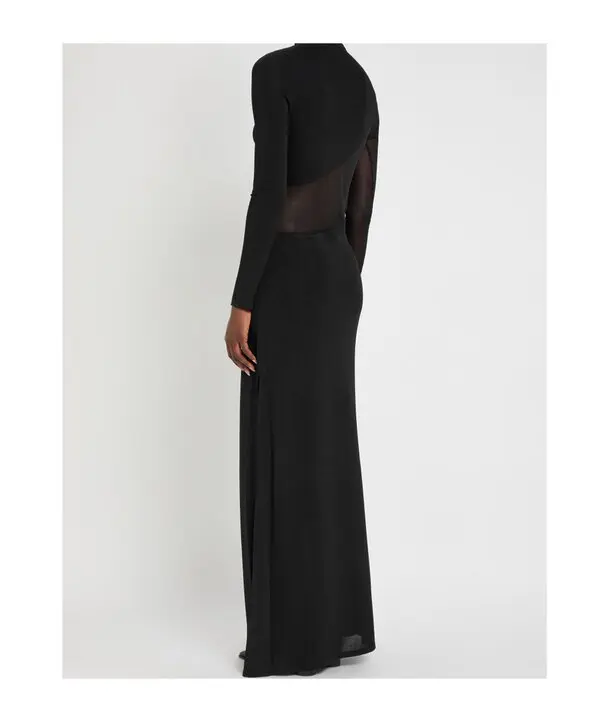 Alaïa Panelled Mesh Maxi Dress