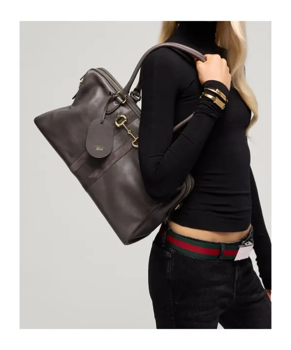 Gucci Large Boston Bag With Horsebit Detail