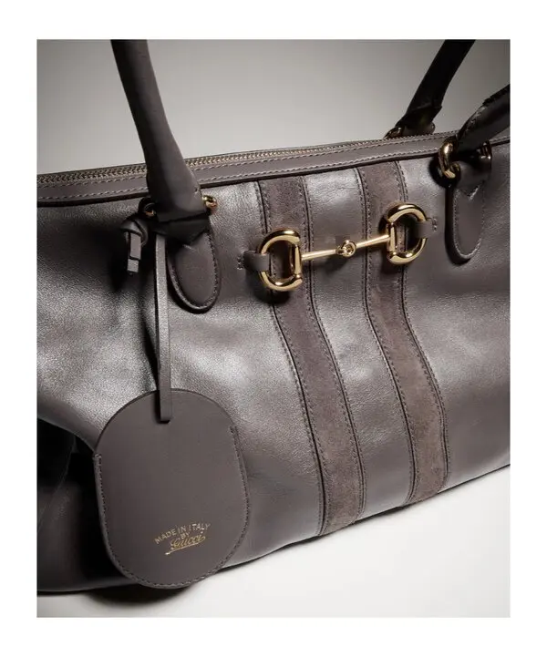 Gucci Large Boston Bag With Horsebit Detail