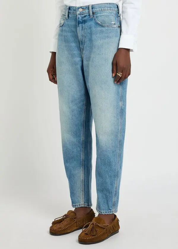 Polo Ralph Lauren High-waisted Straight Cut Five Pocket Jeans - Blue