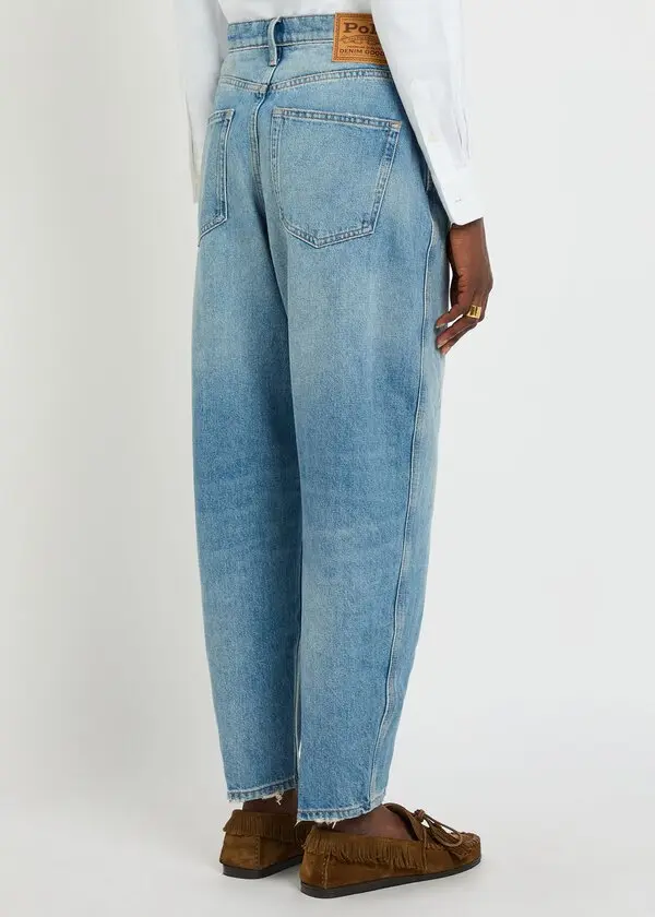 Polo Ralph Lauren High-waisted Straight Cut Five Pocket Jeans - Blue