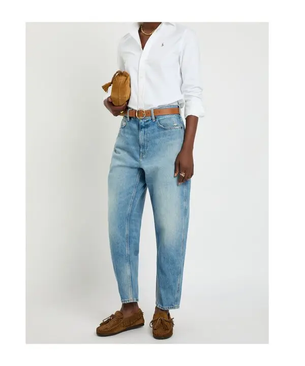 Polo Ralph Lauren High-waisted Straight Cut Five Pocket Jeans - Blue
