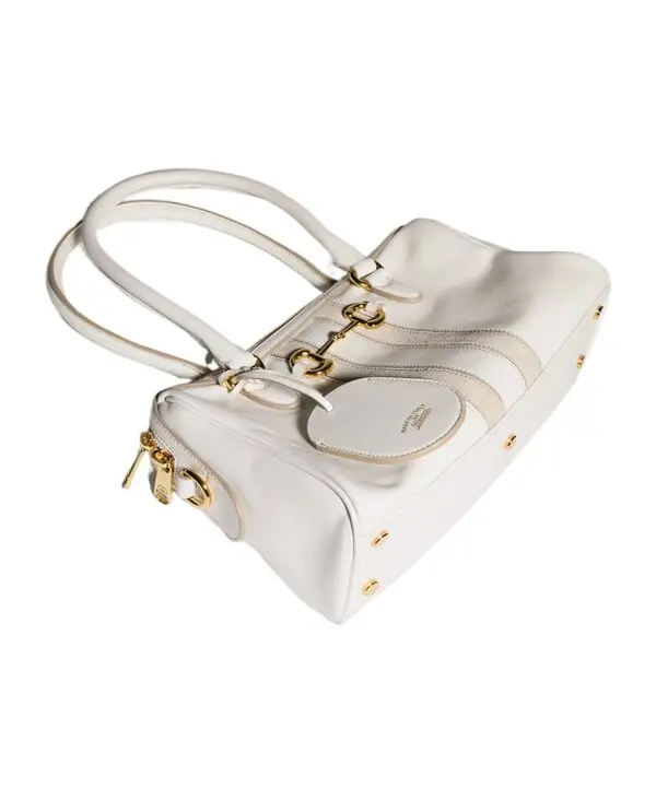 Gucci Borsetto Medium Boston Bag - White