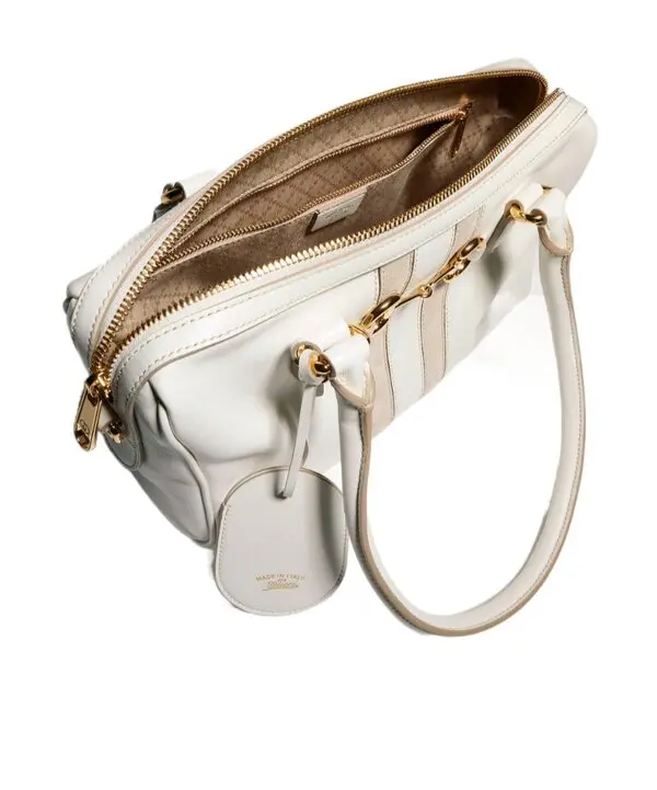 Gucci Borsetto Medium Boston Bag - White
