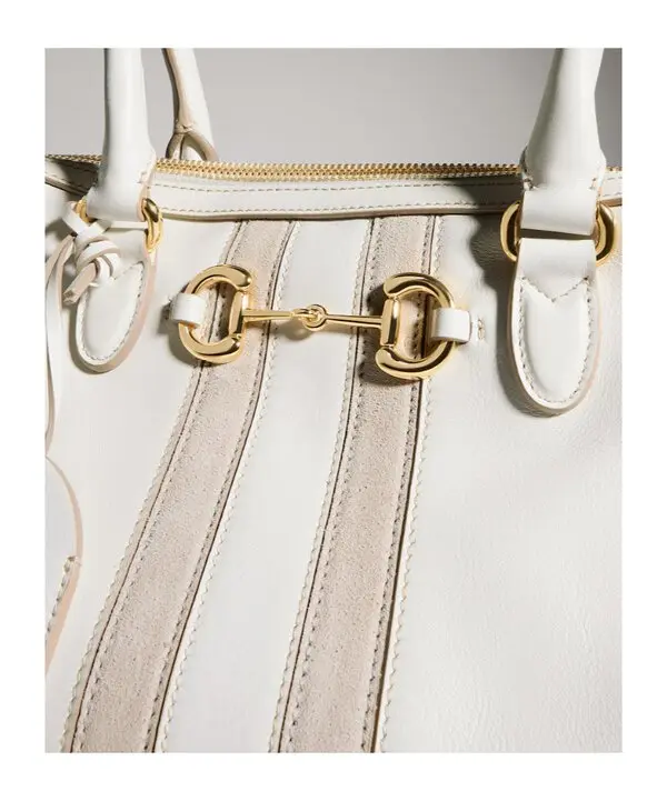 Gucci Borsetto Medium Boston Bag - White