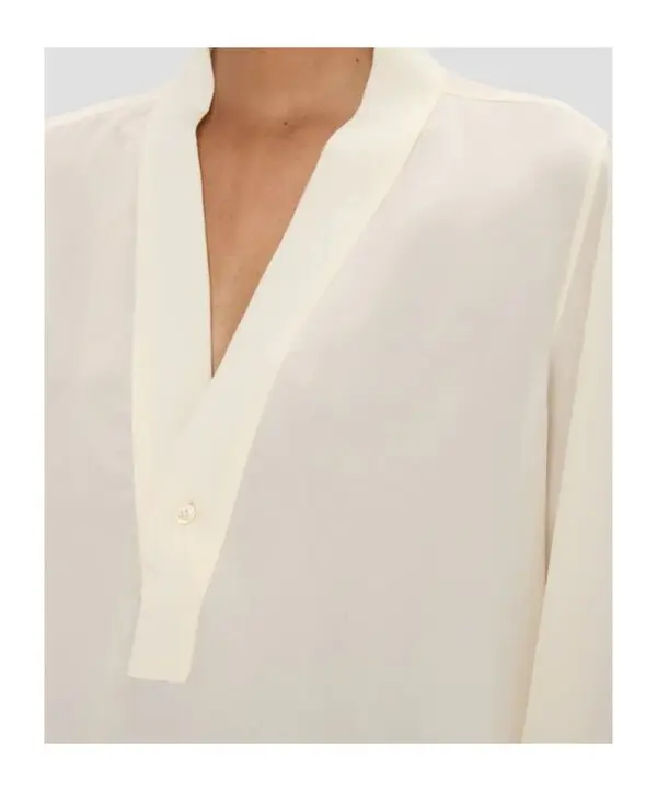 Victoria Beckham V-neck Long-sleeved Cover-up With Patch Pocket