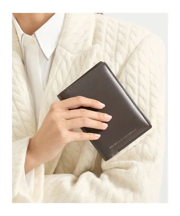 Brunello Cucinelli Calfskin Passport Holder