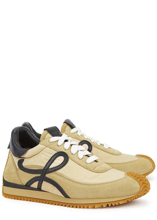 Loewe Flow Runner Panelled Sneakers - Nude
