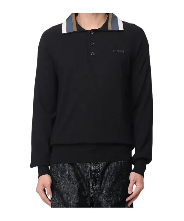 Marni Patchwork Gauge Polo Shirt