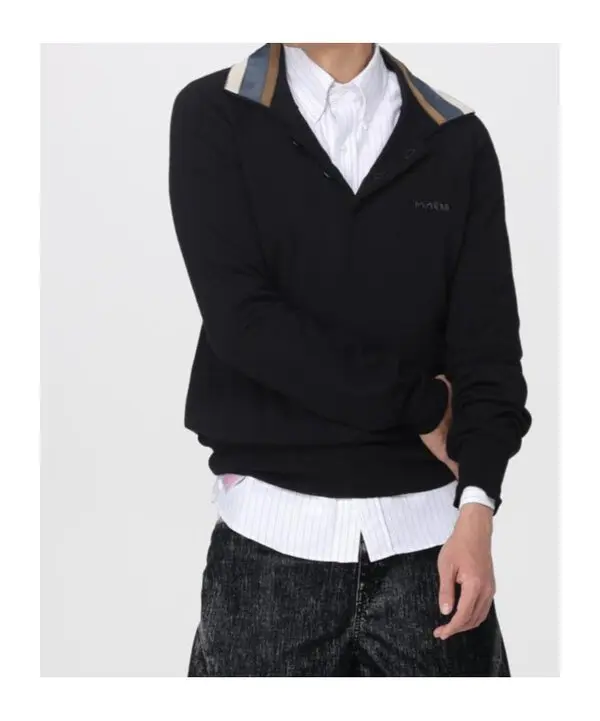 Marni Patchwork Gauge Polo Shirt