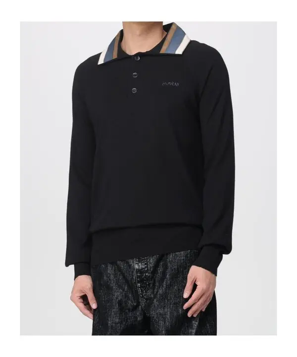 Marni Patchwork Gauge Polo Shirt