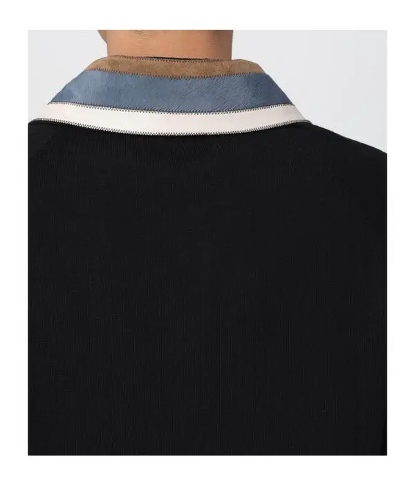 Marni Patchwork Gauge Polo Shirt