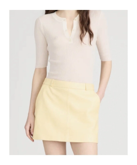 FRAME The Henley Rib Tee