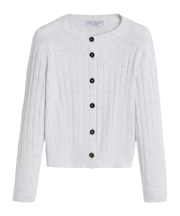 Brunello Cucinelli Ribbed-knit Cashmere Cardigan