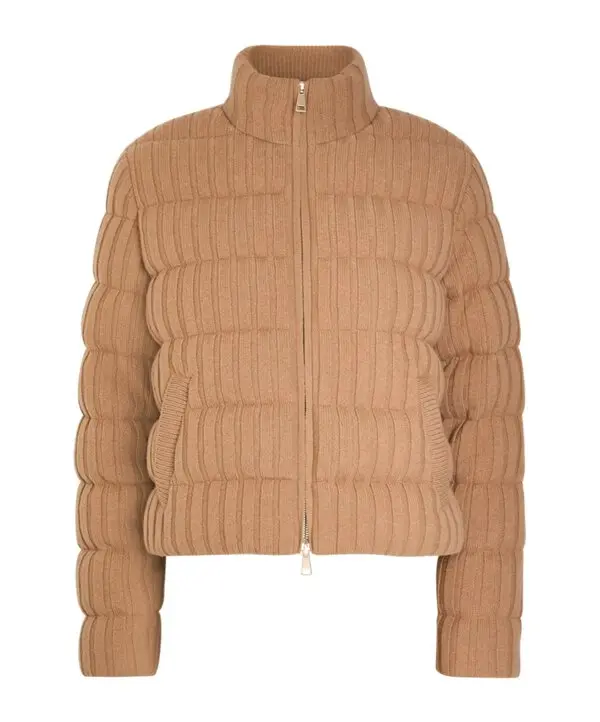 Moncler Padded Wool And Cashmere-blend Jacket