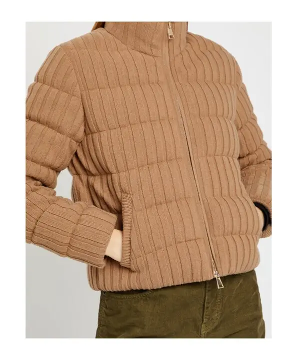 Moncler Padded Wool And Cashmere-blend Jacket