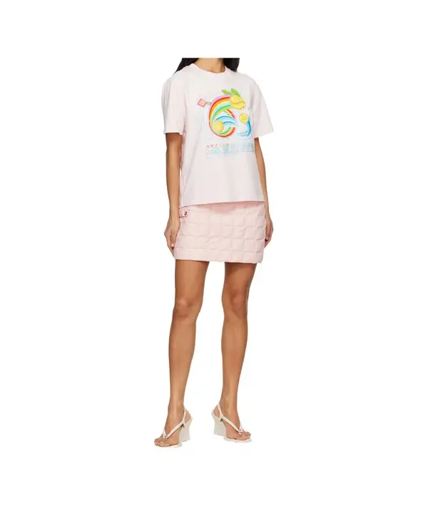 Casablanca Manga Tennis Graphic Print Organic Cotton T-shirt