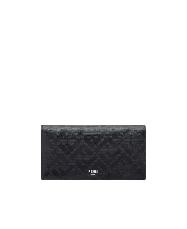 Fendi Shadow Logo Plaque Wallet