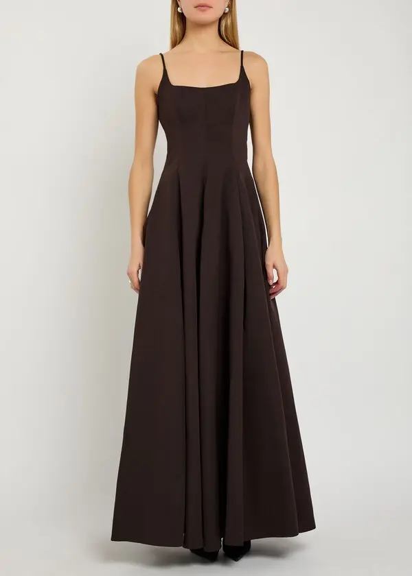 Staud Joy Cotton-blend Maxi Dress