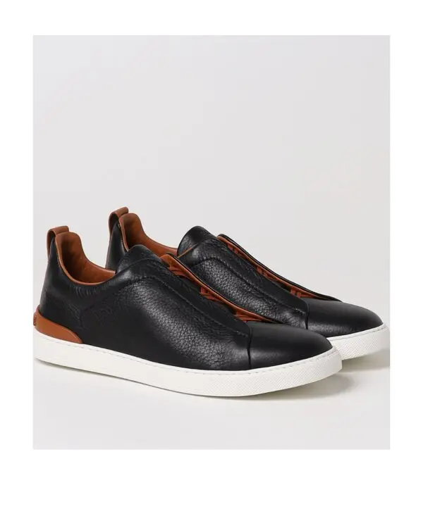 Zegna Round Head Low-cut Casual Sneakers