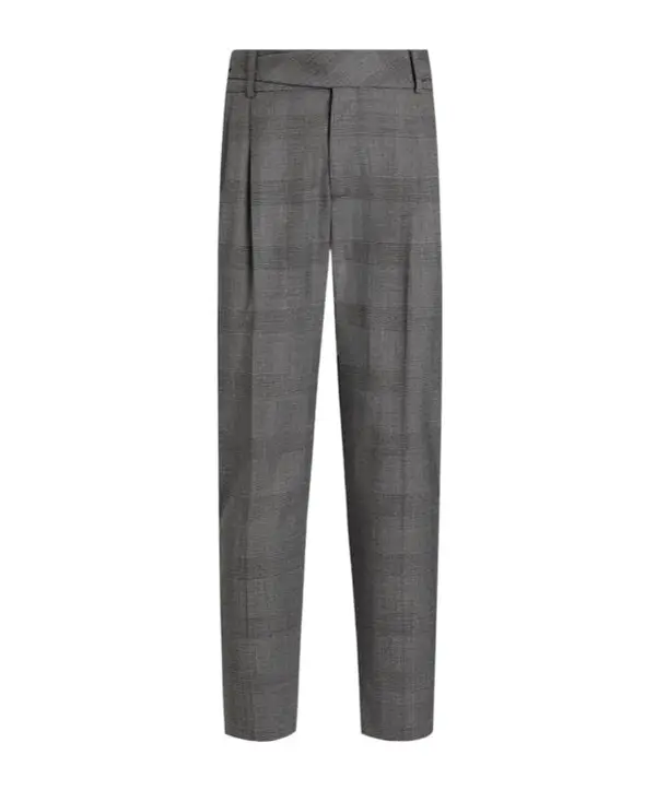 Dolce & Gabbana Plaid Tailored Trousers - Gray