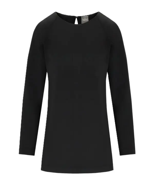 Max Mara Long-sleeved Crew Neck Sweatshirt - Black