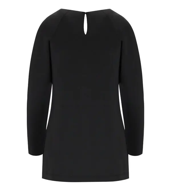Max Mara Long-sleeved Crew Neck Sweatshirt - Black