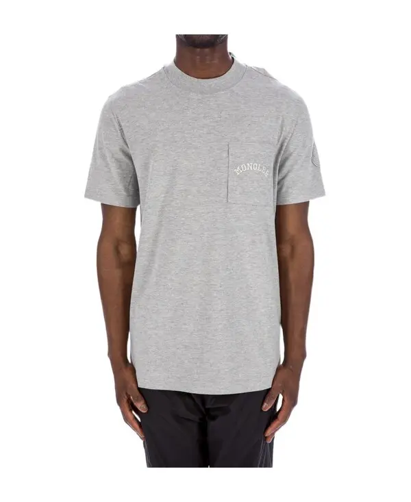 Moncler Logo-embroidered Cotton-blend T-shirt