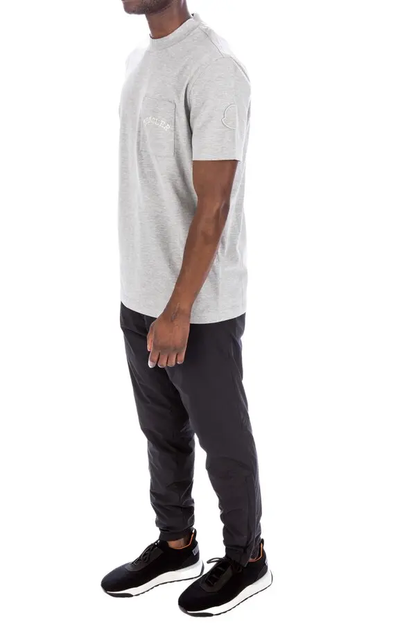 Moncler Logo-embroidered Cotton-blend T-shirt