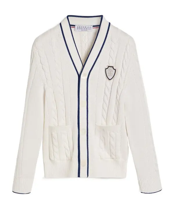 Brunello Cucinelli Cotton Cable Knit Cardigan