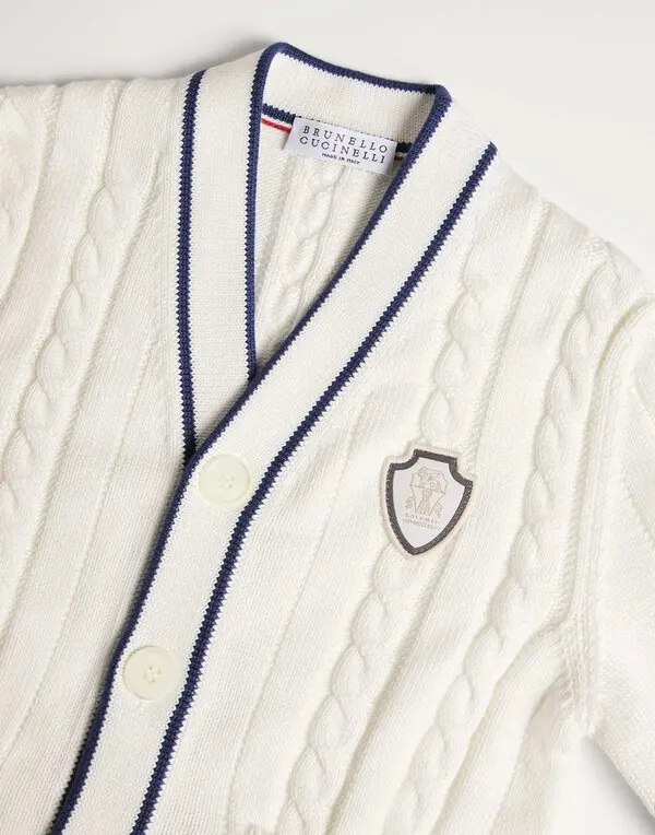 Brunello Cucinelli Cotton Cable Knit Cardigan